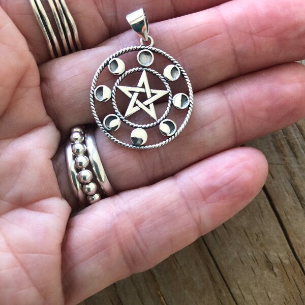 Pentagram Pendant - Etsy