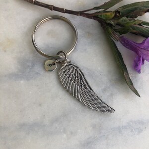 Angel Wing Keychain, Wing Pendant, Remembrance Keychain, Large Wing Key ...