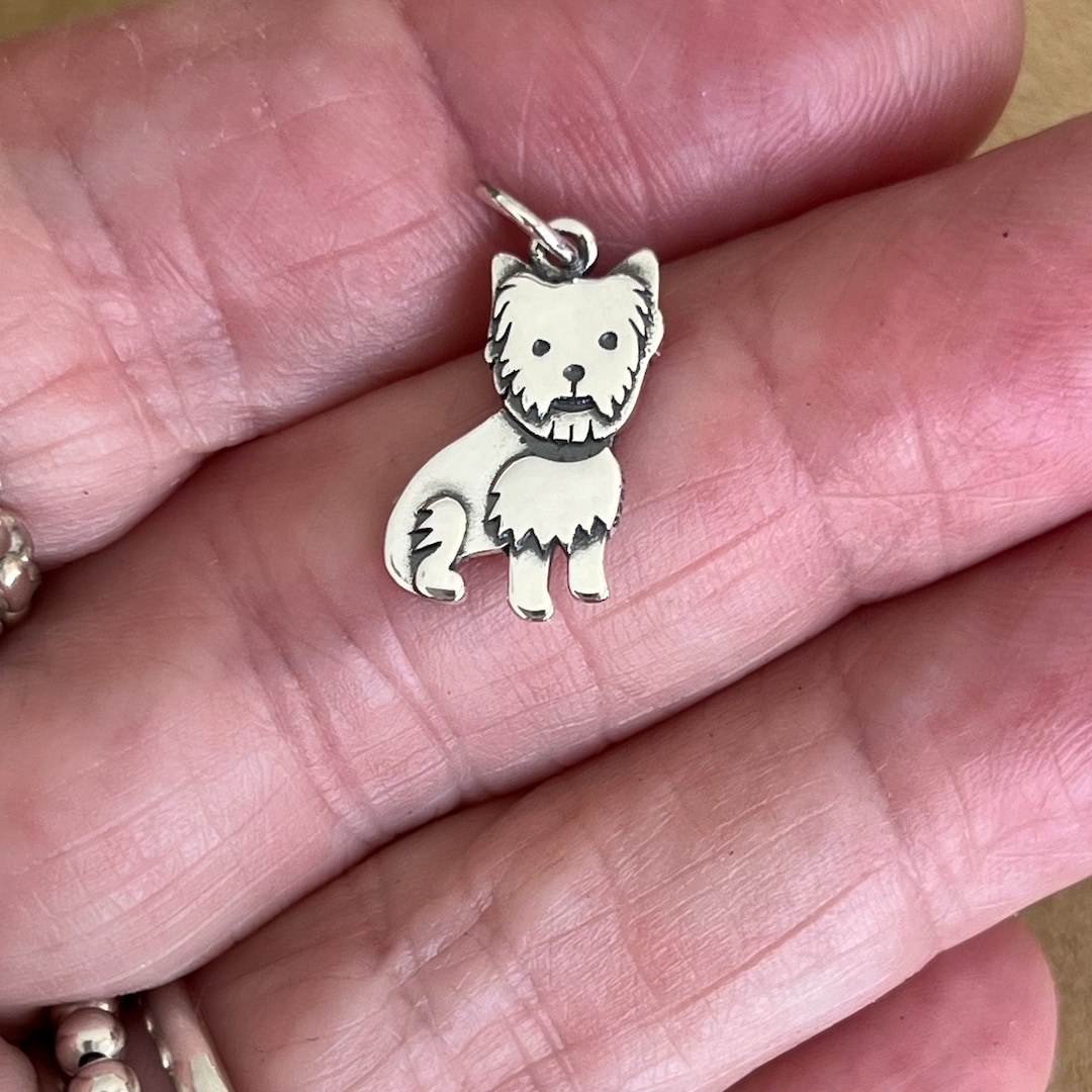 Silver Yorkie Charm, Yorkshire Sterling Pendant, Silver Dog Charm ...