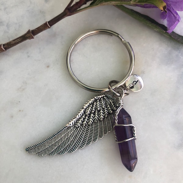 Angel Wing Key Chain - Etsy