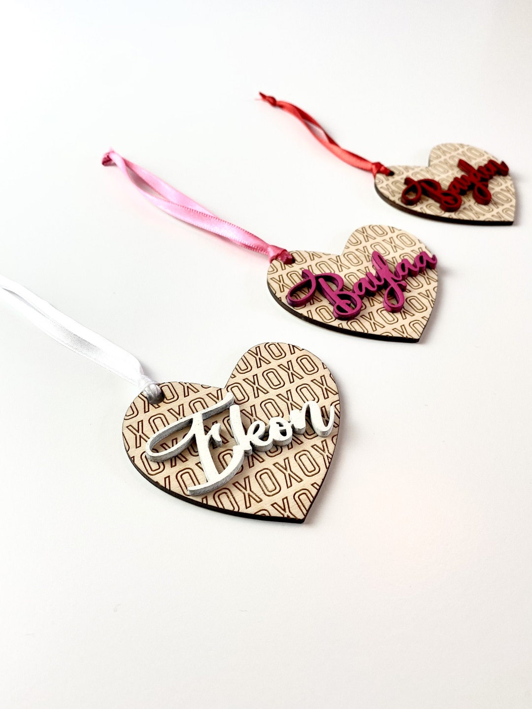 Personalized Valentine’s Day Name Tag, Valentine’s Day Gift Basket Tag ...