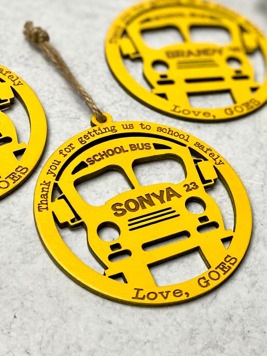 School Bus Driver Appreciation, Personalized School Bus Christmas ...