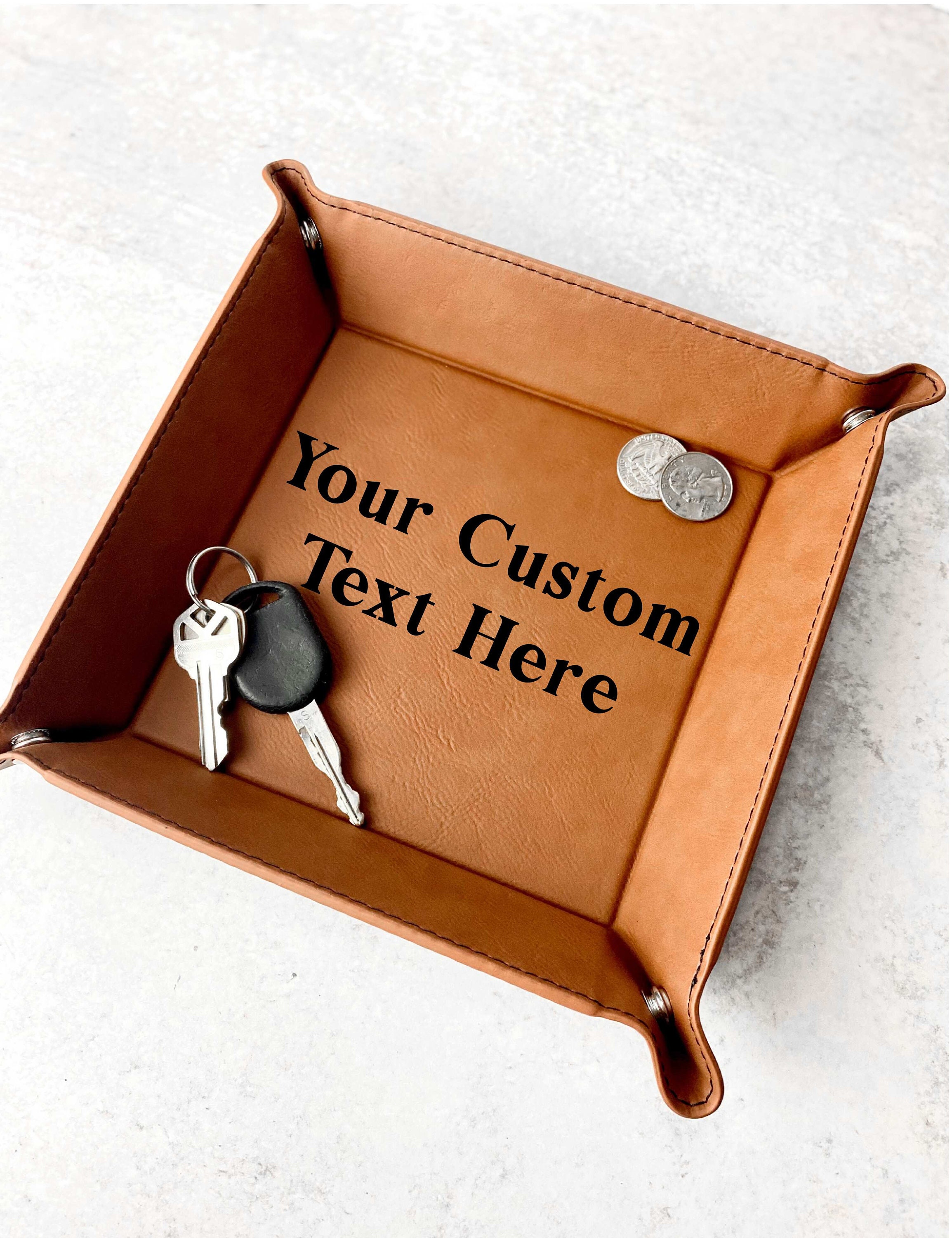 Custom Valet Tray, Catch All Table Tray, Father's Day, Key Tray, Remote ...