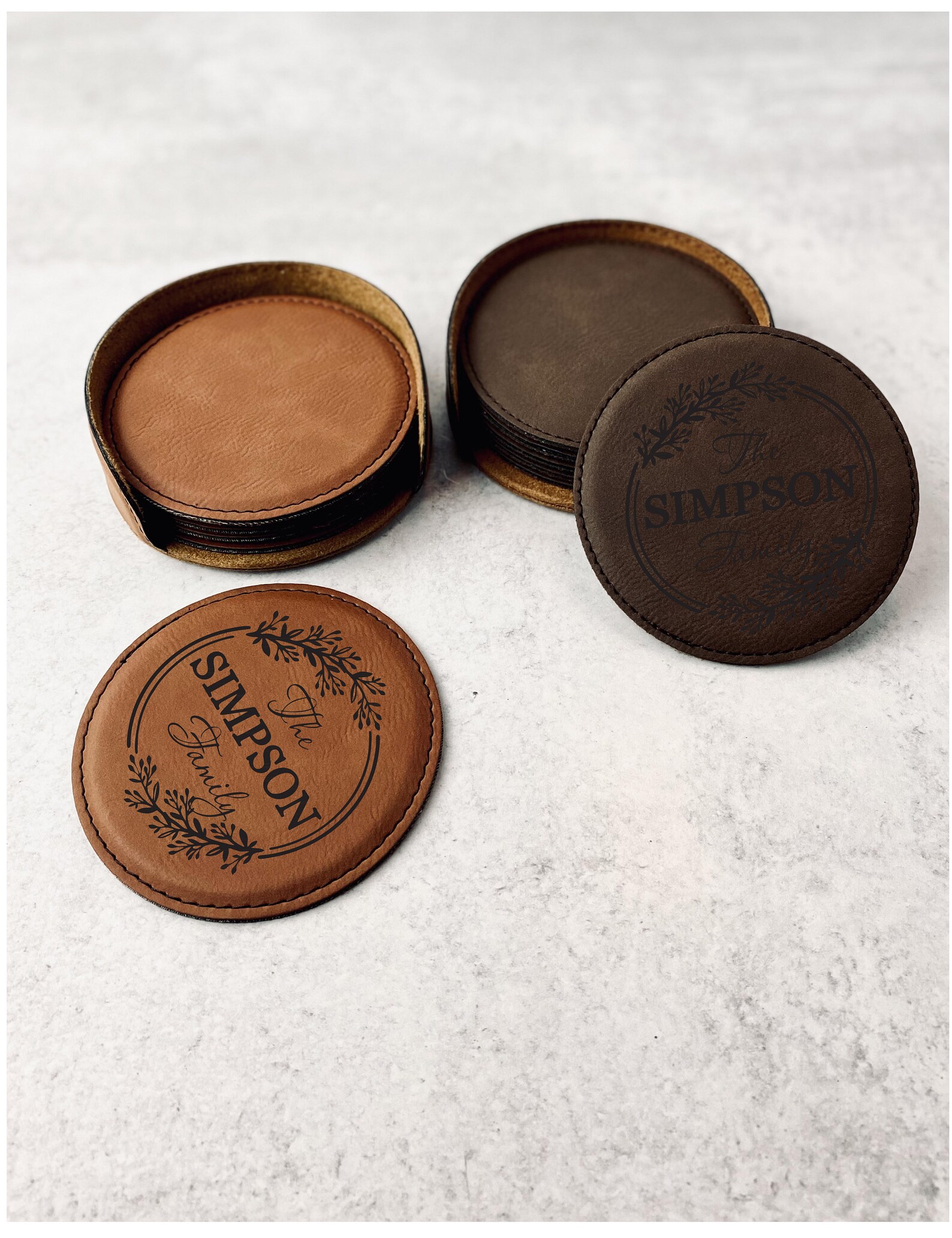 Personalized Coasters Christmas Gift Coaster Table Set - Etsy