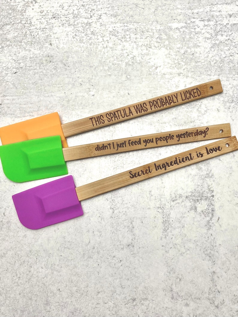 Funny Engraved Spatula, Kitchen Utensils, Christmas Gift, Personalized ...