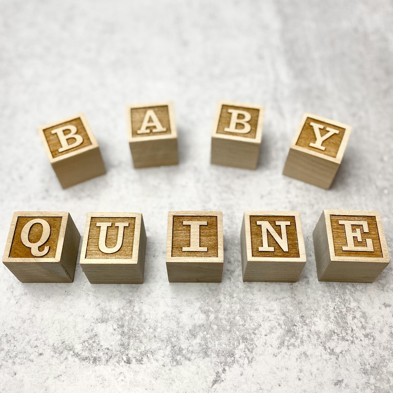 Natural Wood Baby Blocks - Etsy