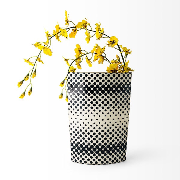 Polka Dot Vase - Etsy