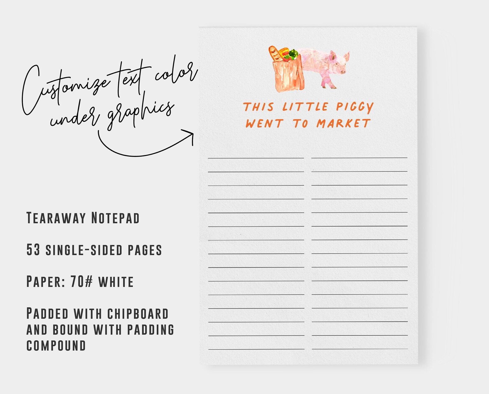 Grocery List Notepad Shopping List Notepad Funny Grocery | Etsy