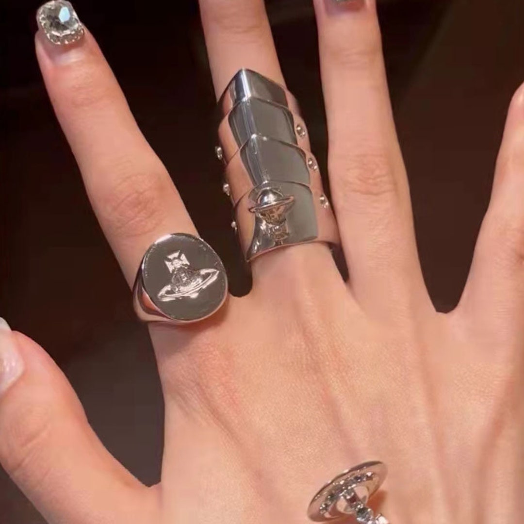 Saturn Rings Silver Rings Nana Anime Rings Stacking Rings Jewelry ...