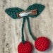 Crochet Cherry Pin Clip - Etsy