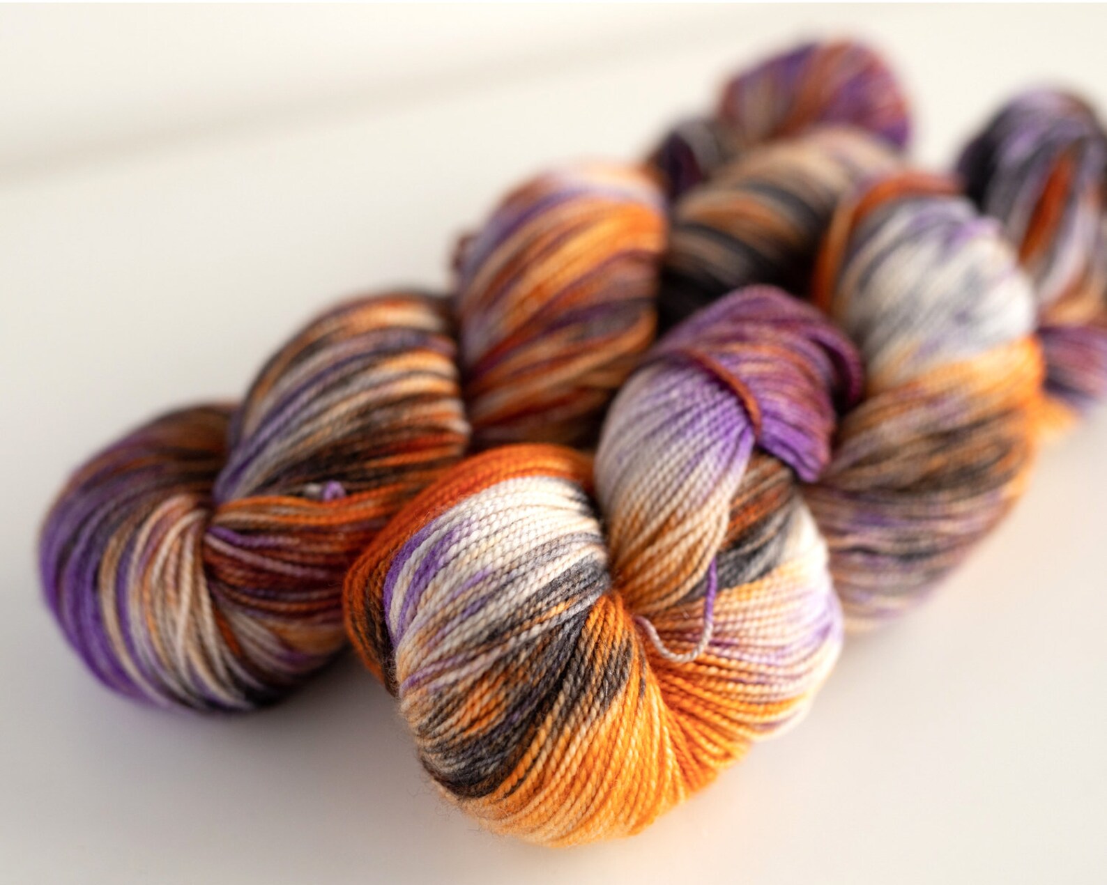 Hand Dyed Sparkle Yarn Variegated Hand Dyed Yarn in Black - Etsy