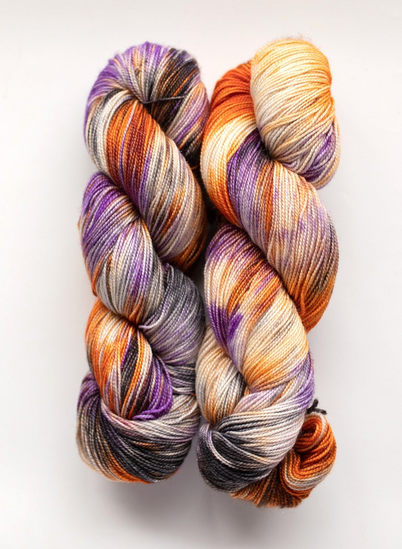 Hand Dyed Sparkle Yarn Variegated Hand Dyed Yarn in Black - Etsy Canada