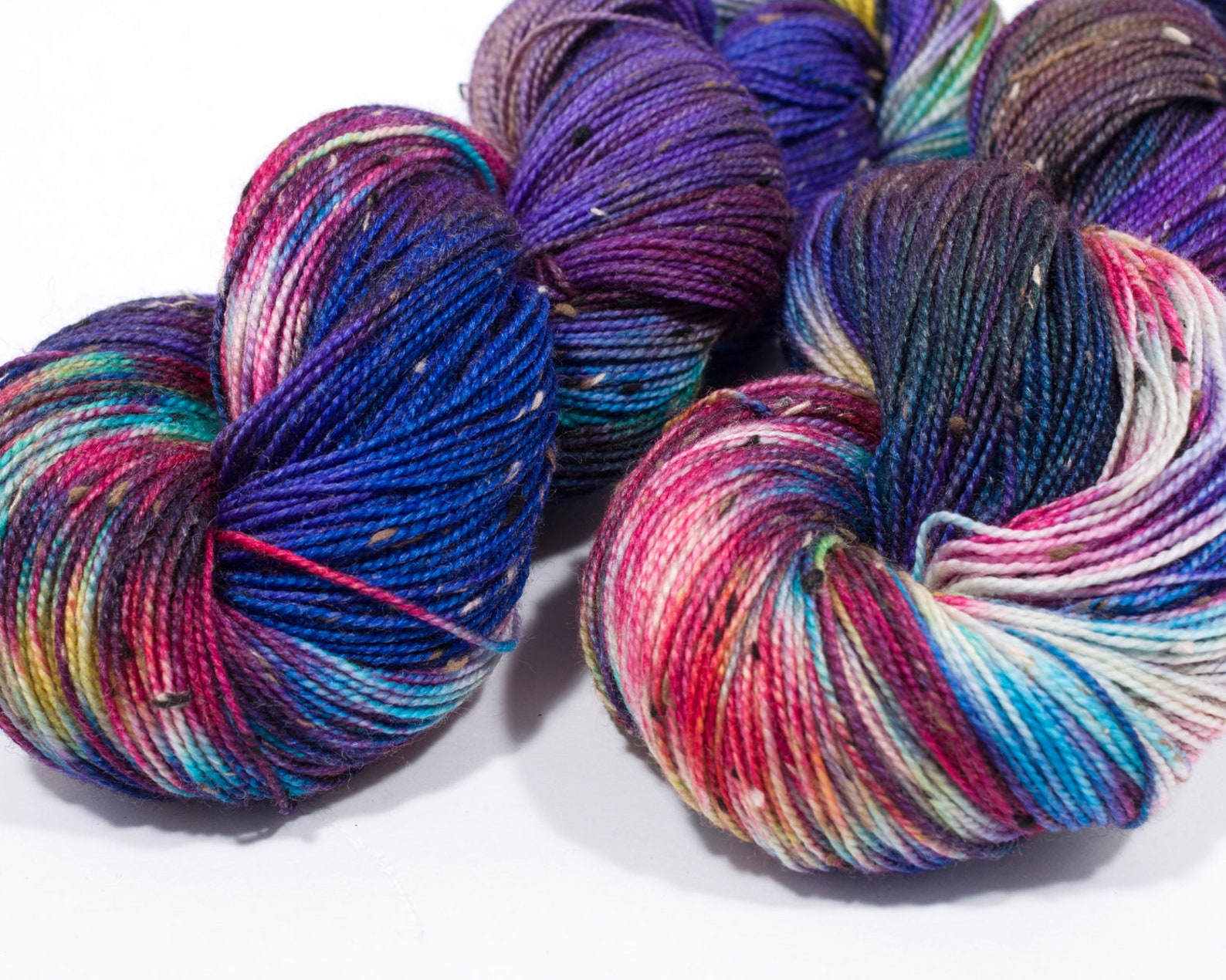 Hand Dyed Yarn Fingering 100g 438 Yd Donegal Yarn Purple - Etsy