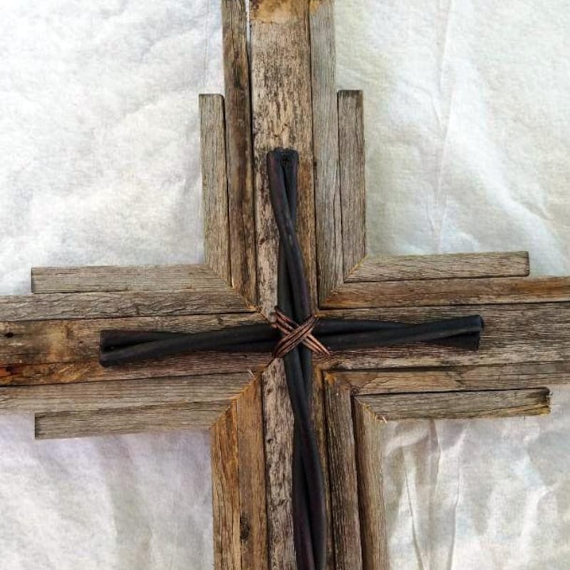 Wall Mounted Wooden Cross - Etsy