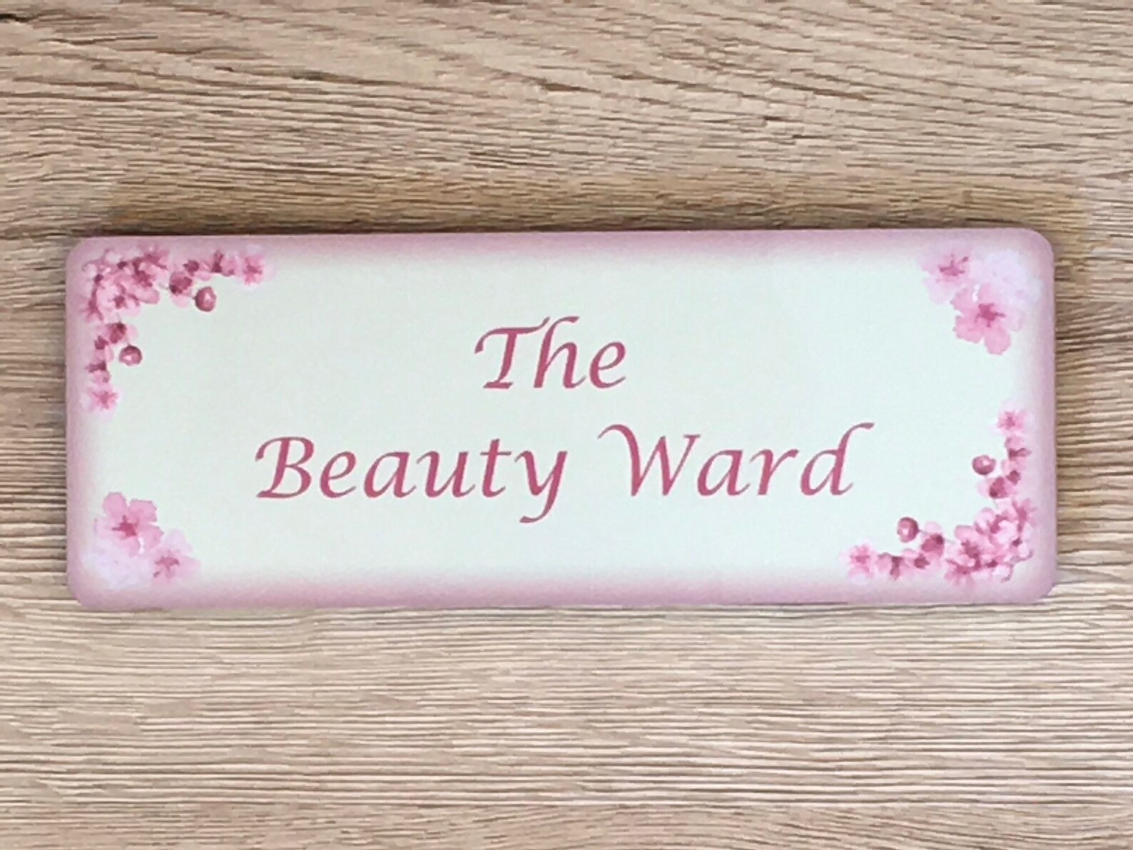 ADD TEXT to Our Cherry Blossom SIGN Personalised Custom Made | Etsy UK
