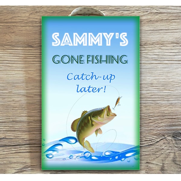 Gone Fishing Sign - Etsy