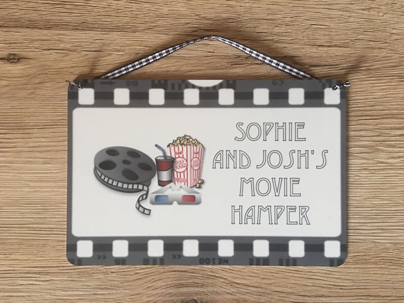 Gone to the Movies Cinema Sign - Fun Custom-made Door Plaque ...