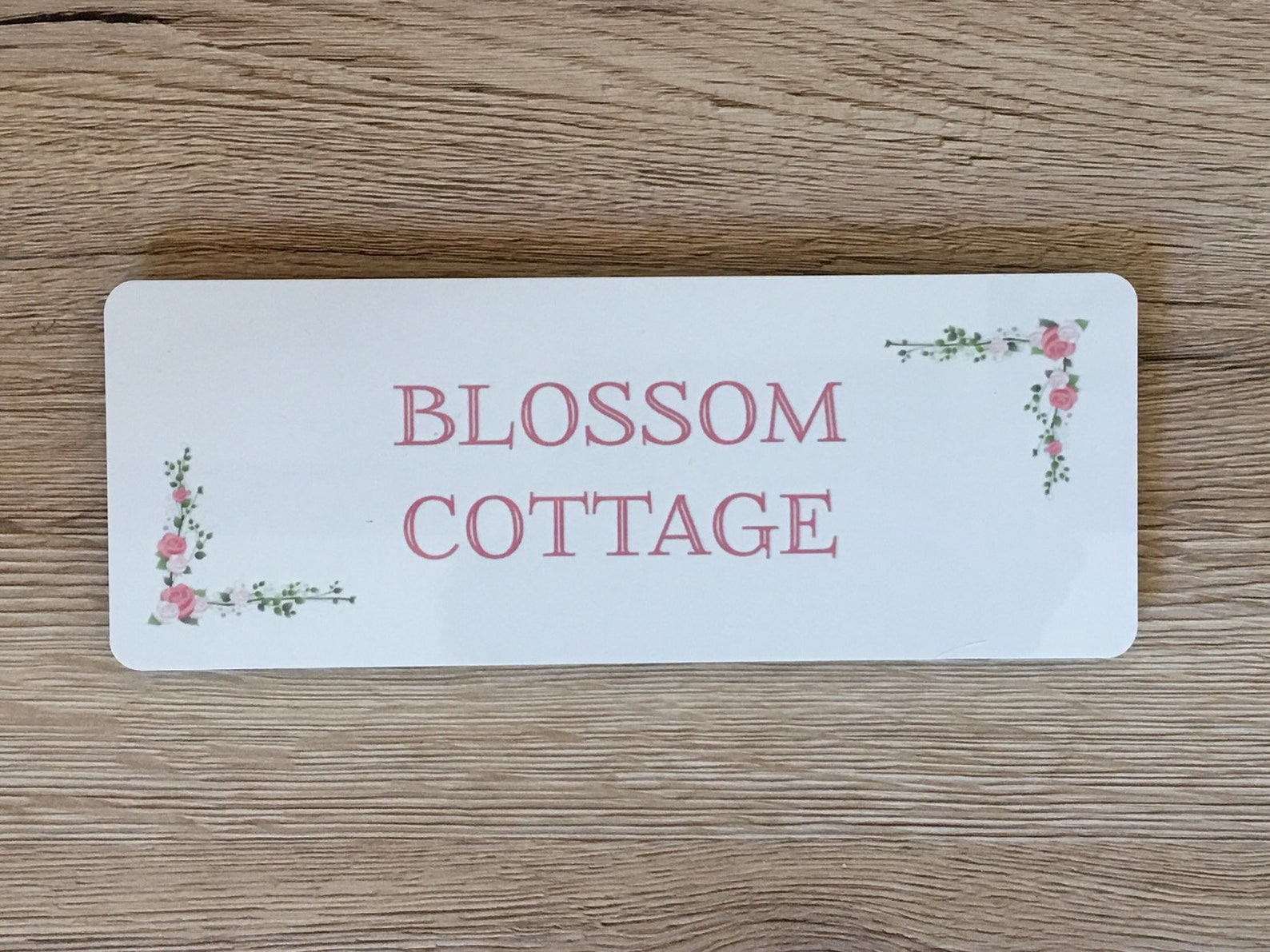 ROSEBUD ROOM or Door Sign: Cottage Chic Floral Design With Add | Etsy ...