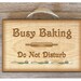 PERSONALISED KITCHEN SIGN: Busy Baking Custom-made Hanging - Etsy UK