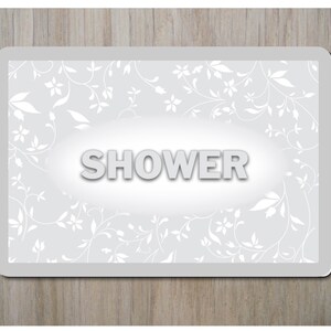 ROOM DOOR SIGNS or Add Your Own Text to Metal Plaques: Bathroom, Toilet ...