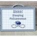 Sleeping Policeman / Policewoman Metal or Wood Sign: Add Own Text to ...