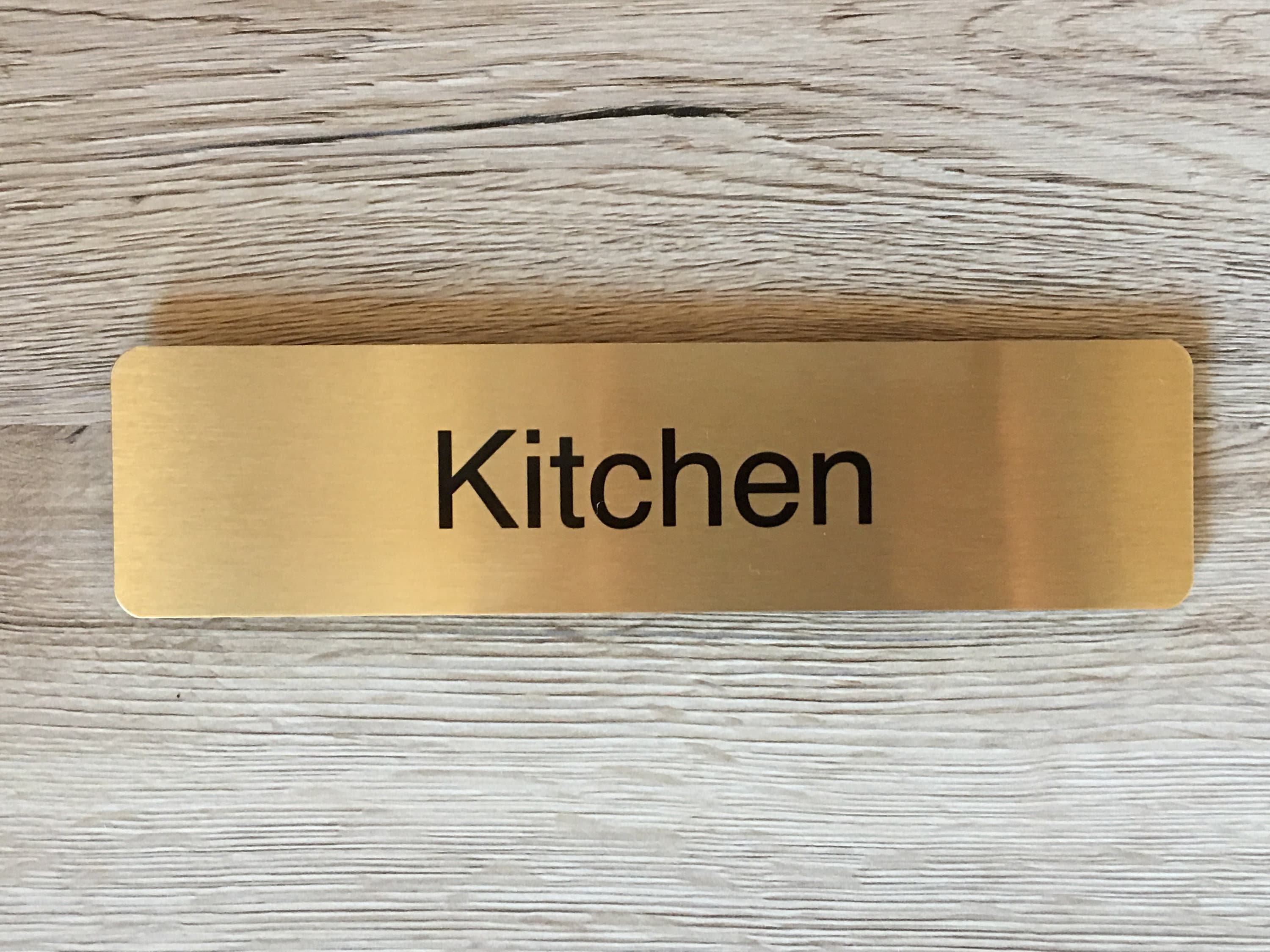 ROOM DOOR SIGNS in Brushed Silver Gold or White Metal for the - Etsy UK