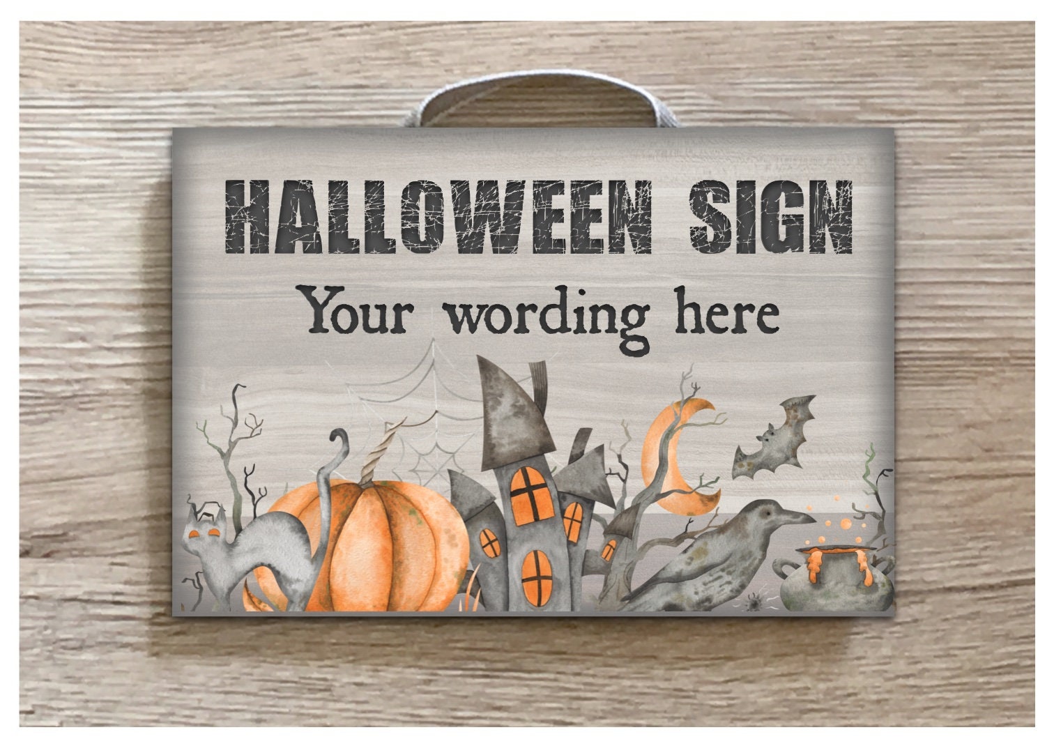 Halloween Plaque And Signs