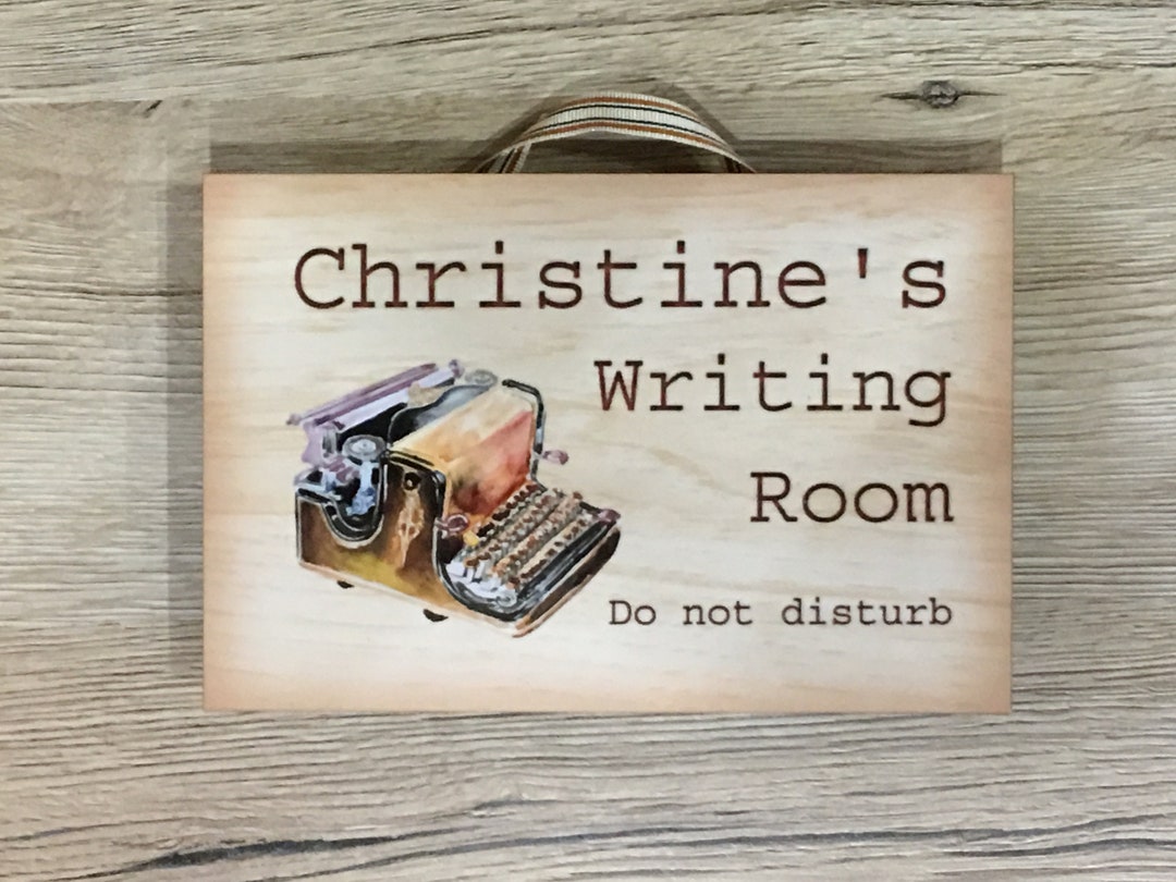 Writing Room Rustic Personalised Metal or Wood Sign - Etsy