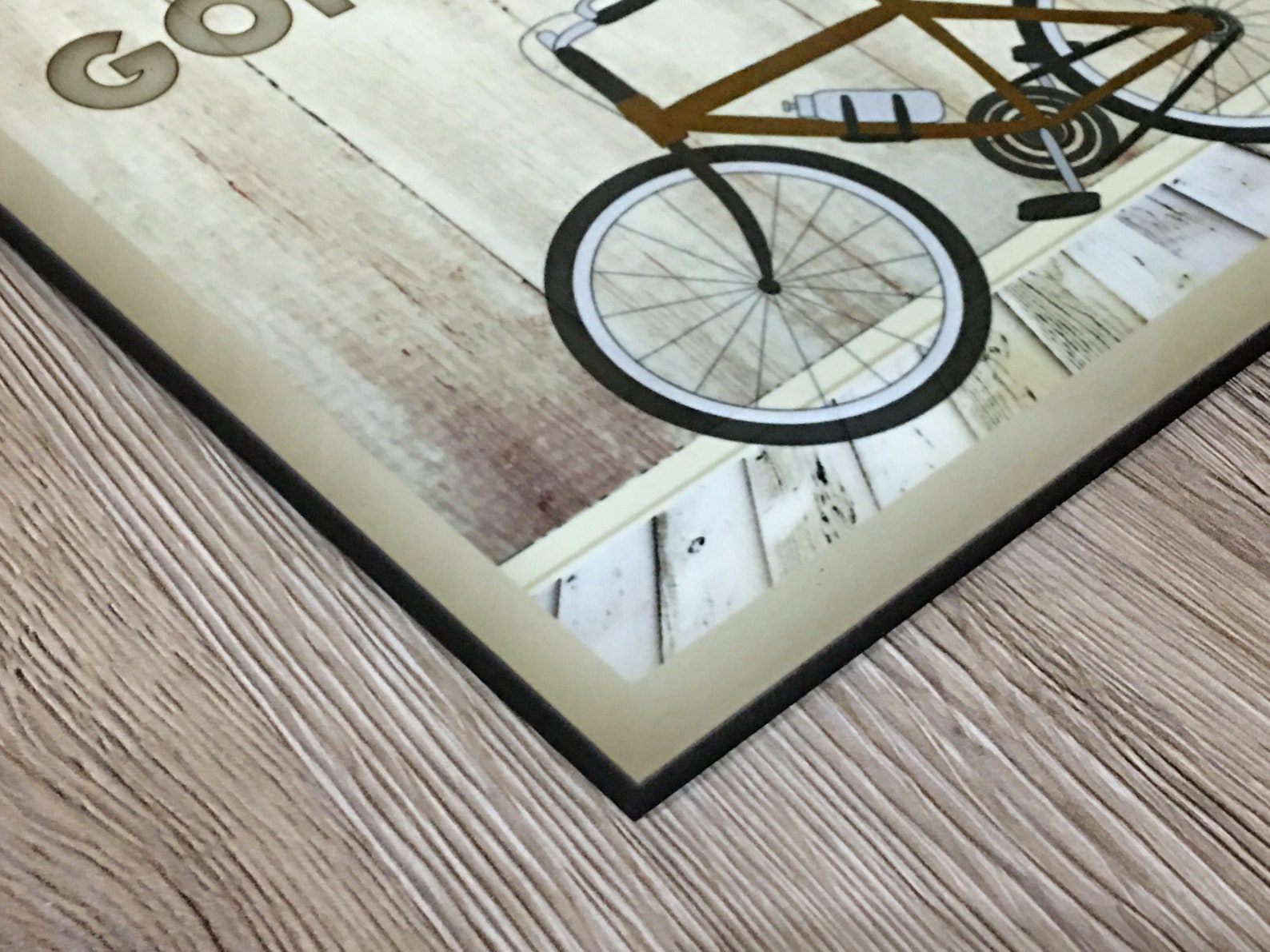 GONE CYCLING Rustic Sign: Custom-made Personalised Wooden Hanging ...