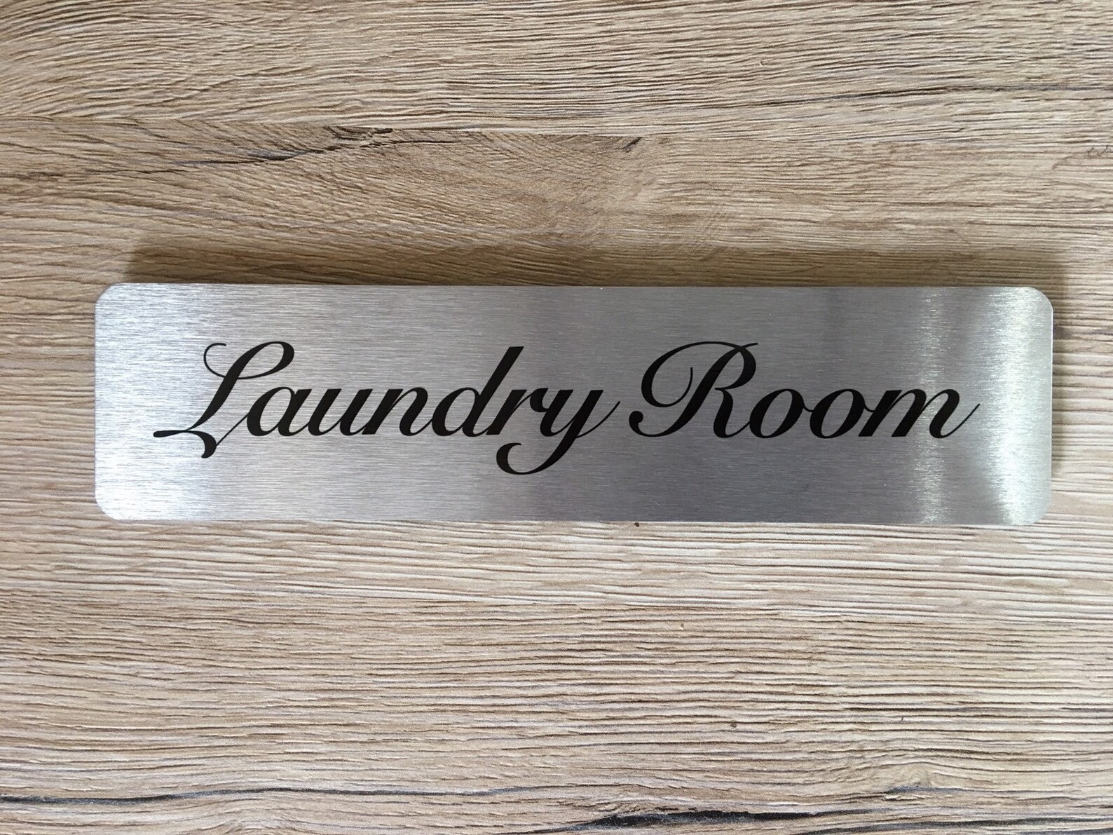 ELEGANT ROOM SIGNS Door Plaques in Brushed Silver Gold or - Etsy UK