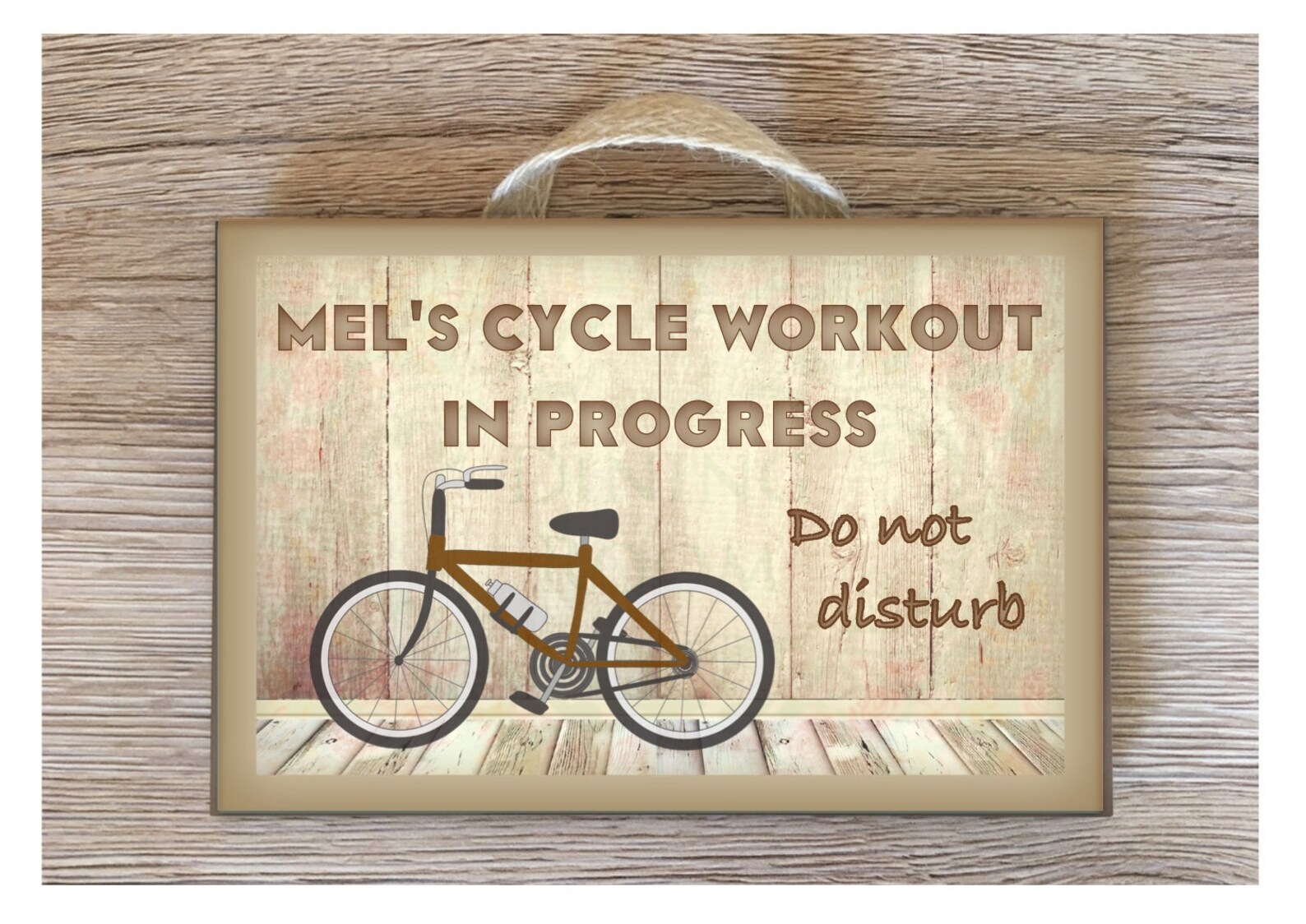 GONE CYCLING Rustic Sign: Custom-made Personalised Wooden - Etsy UK
