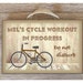 GONE CYCLING Rustic Sign: Custom-made Personalised Wooden Hanging ...