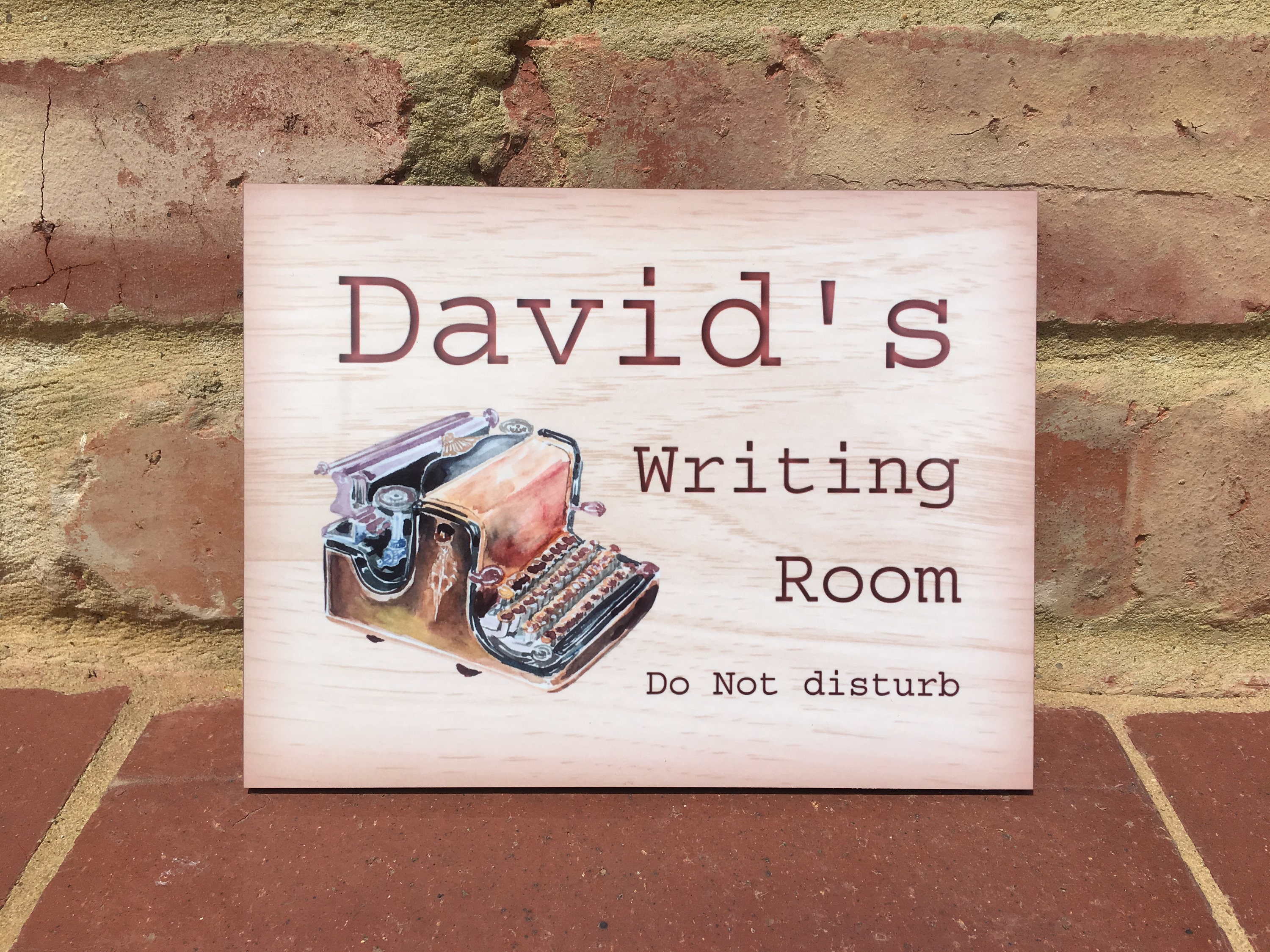 Writing Room Rustic Personalised Metal or Wood Sign - Etsy