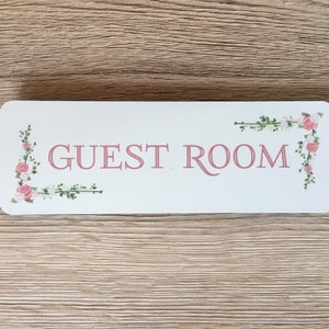 ROSEBUD ROOM or Door Sign: Cottage Chic Floral Design With Add Your Own ...