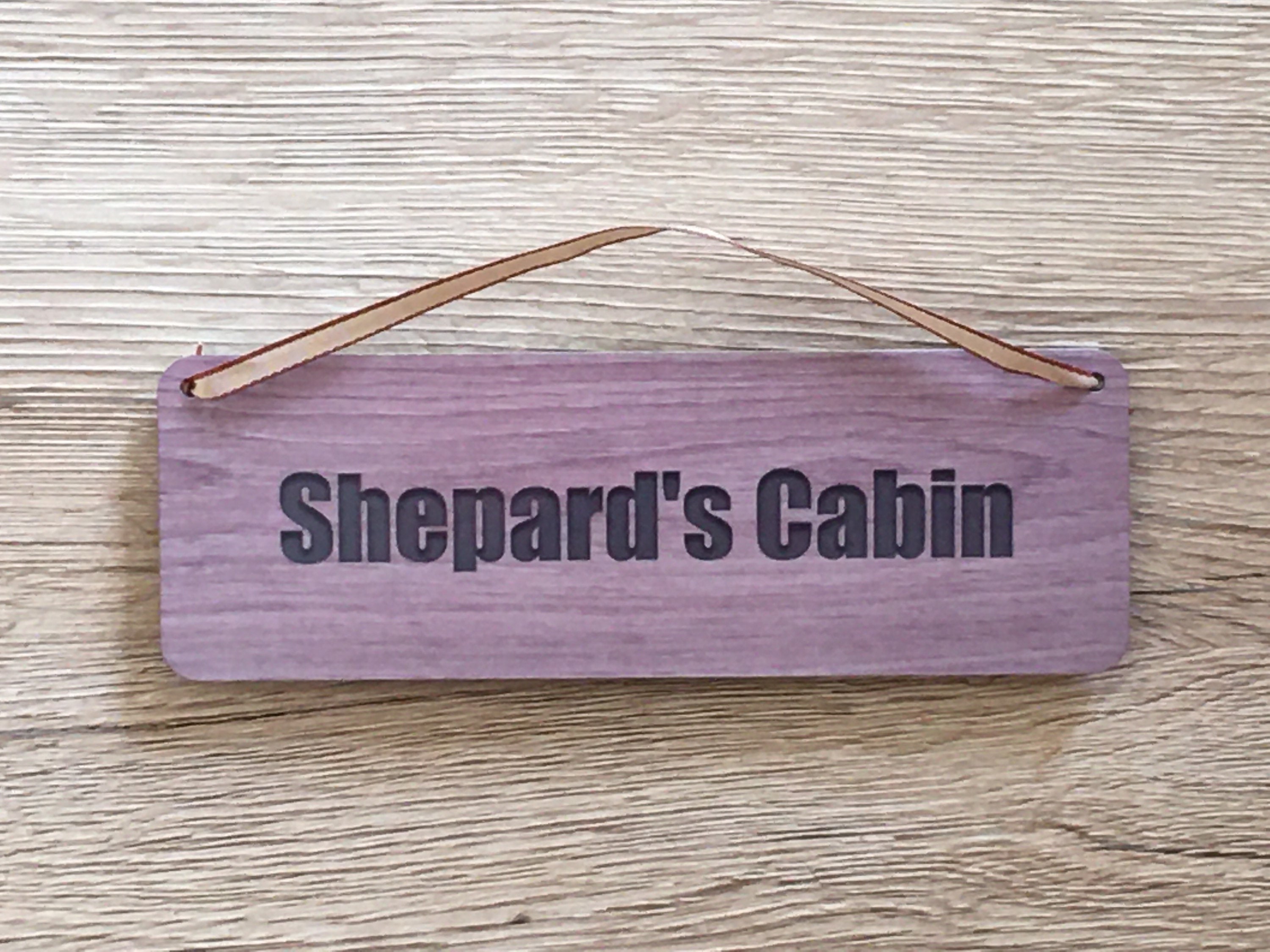 DOUBLE-SIDED HANGING Personalised Custom Made Sign Wood Effect | Etsy UK