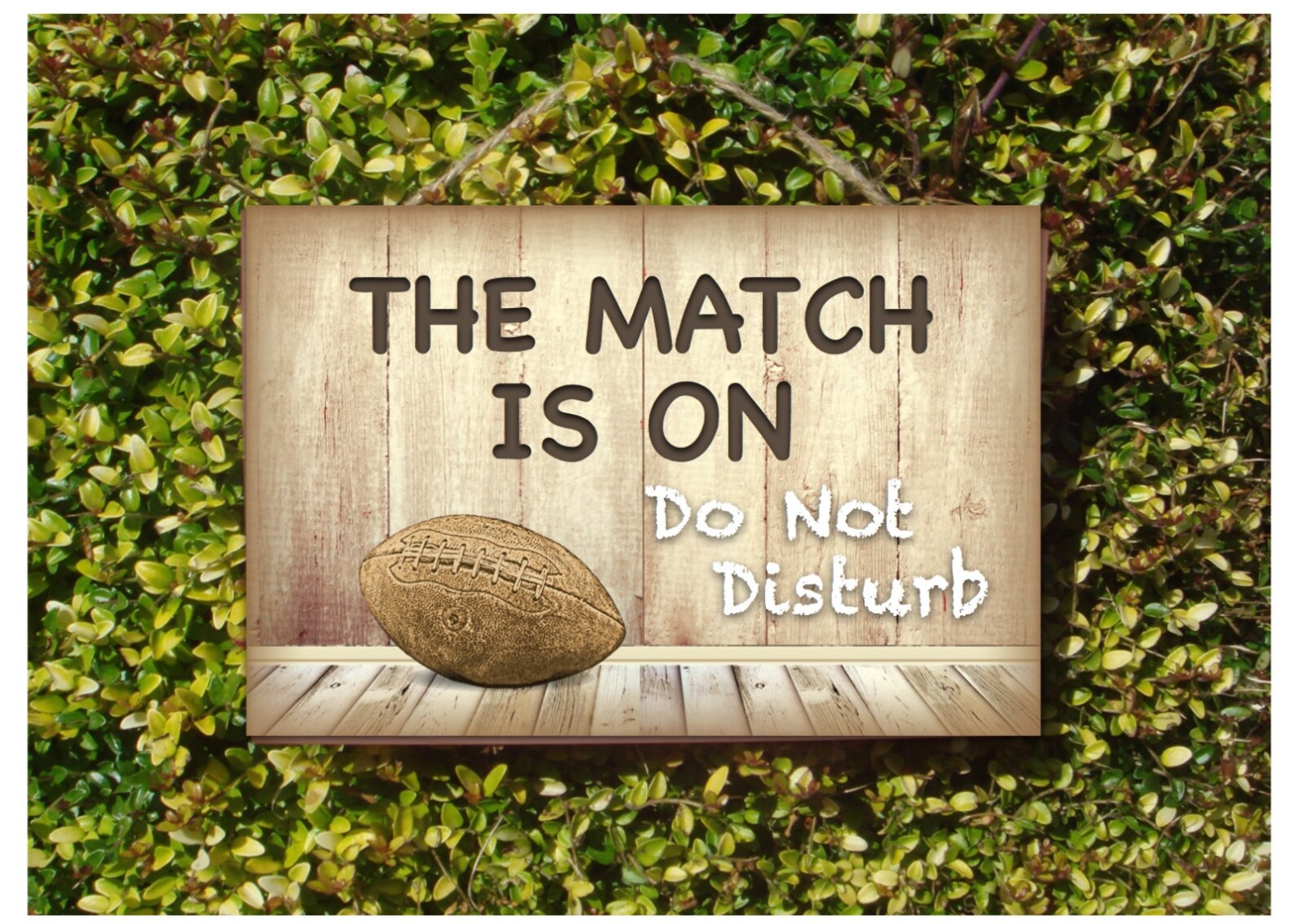 RUGBY SIGN: Match is on or Add Own Text to Personalised - Etsy UK