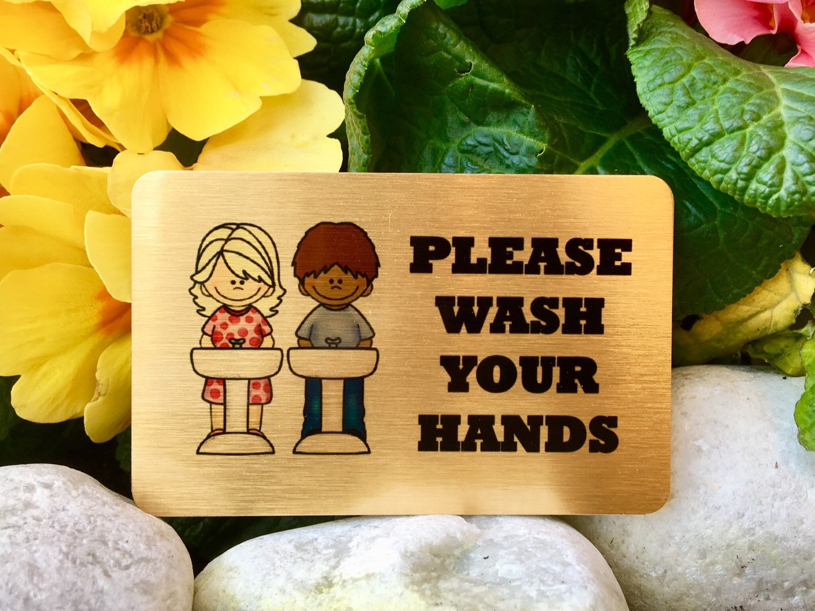 Wash Your Hands Restroom, Toilet, Bathroom, Sink Door Sign or Wall ...