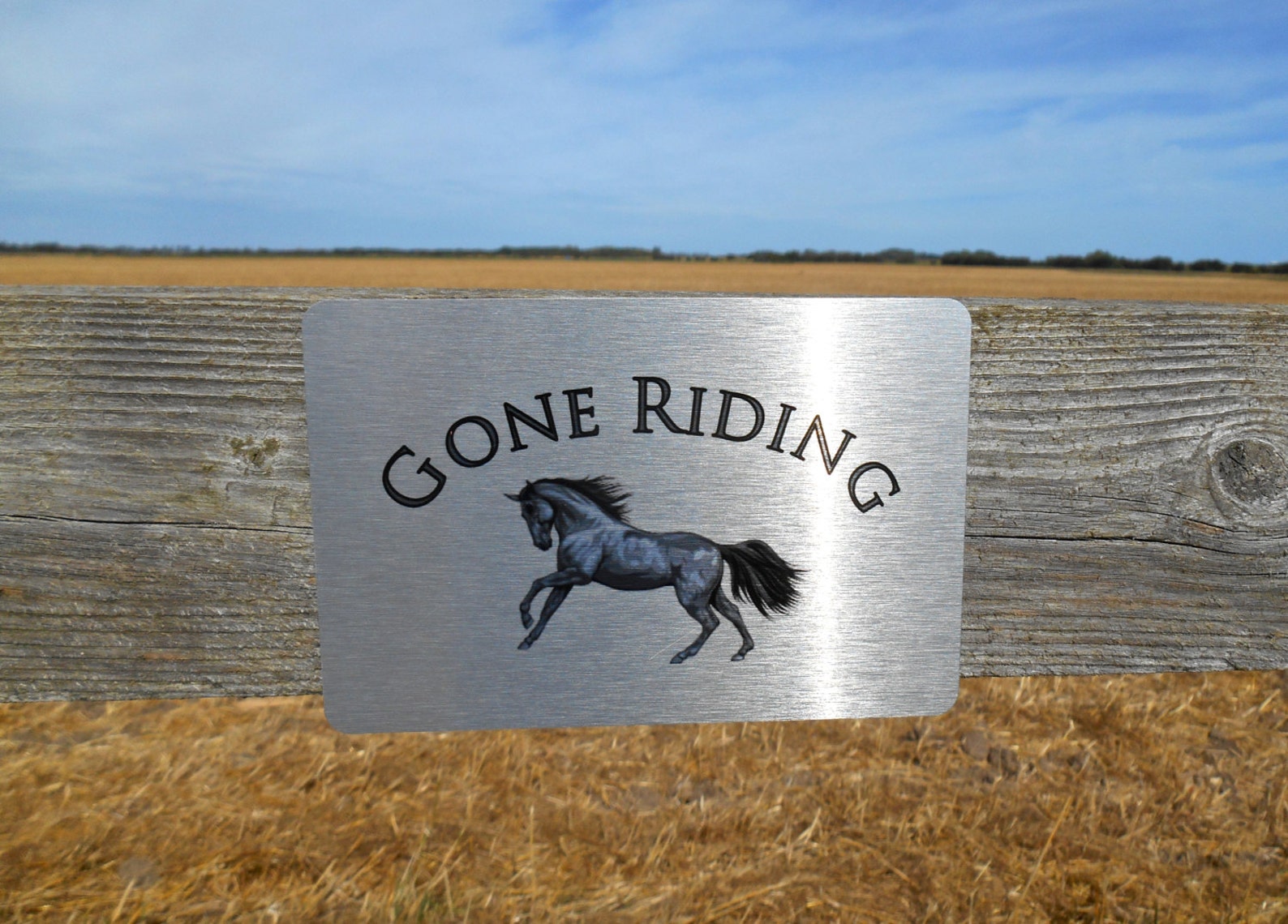 GONE RIDING or Gone to the Stables Bespoke Metal Door Plaque - Etsy UK