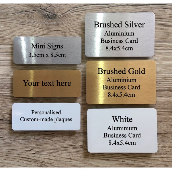 Custom Gold Metal Signs - Etsy