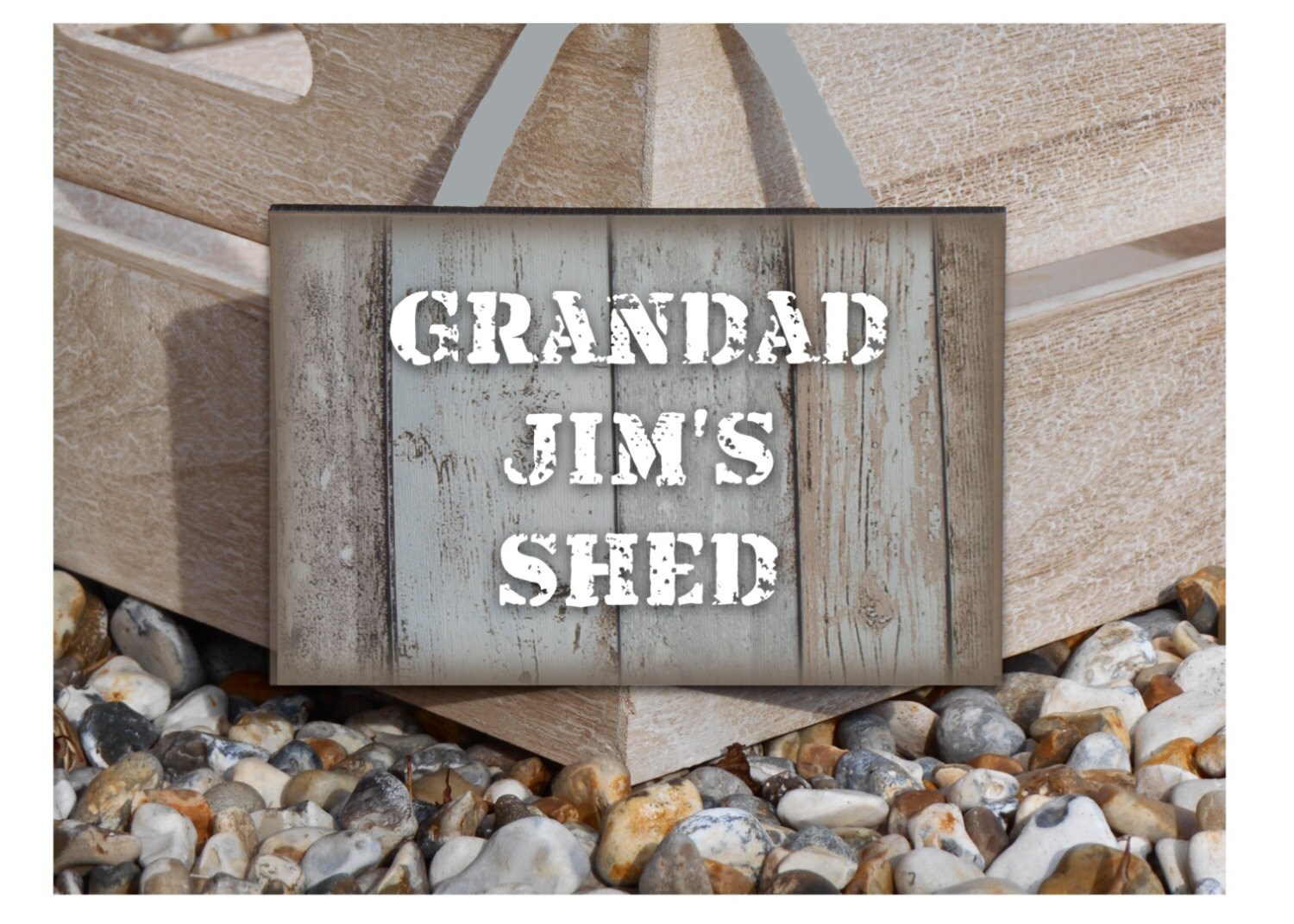 Grandad's Shed or Dad's Shed Rustic Shabby Chic Metal or Wood Sign: Add ...