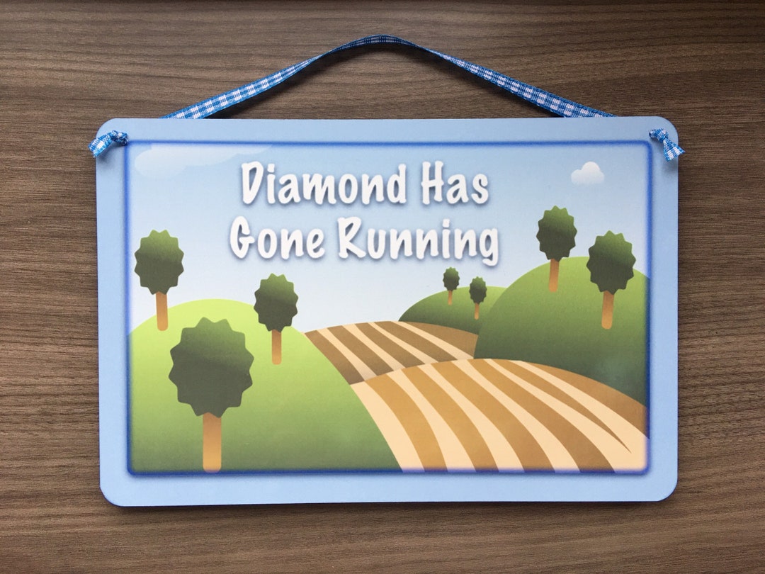Gone Running Sign, Personalised, Fun Custom-made Door Plaque for the ...