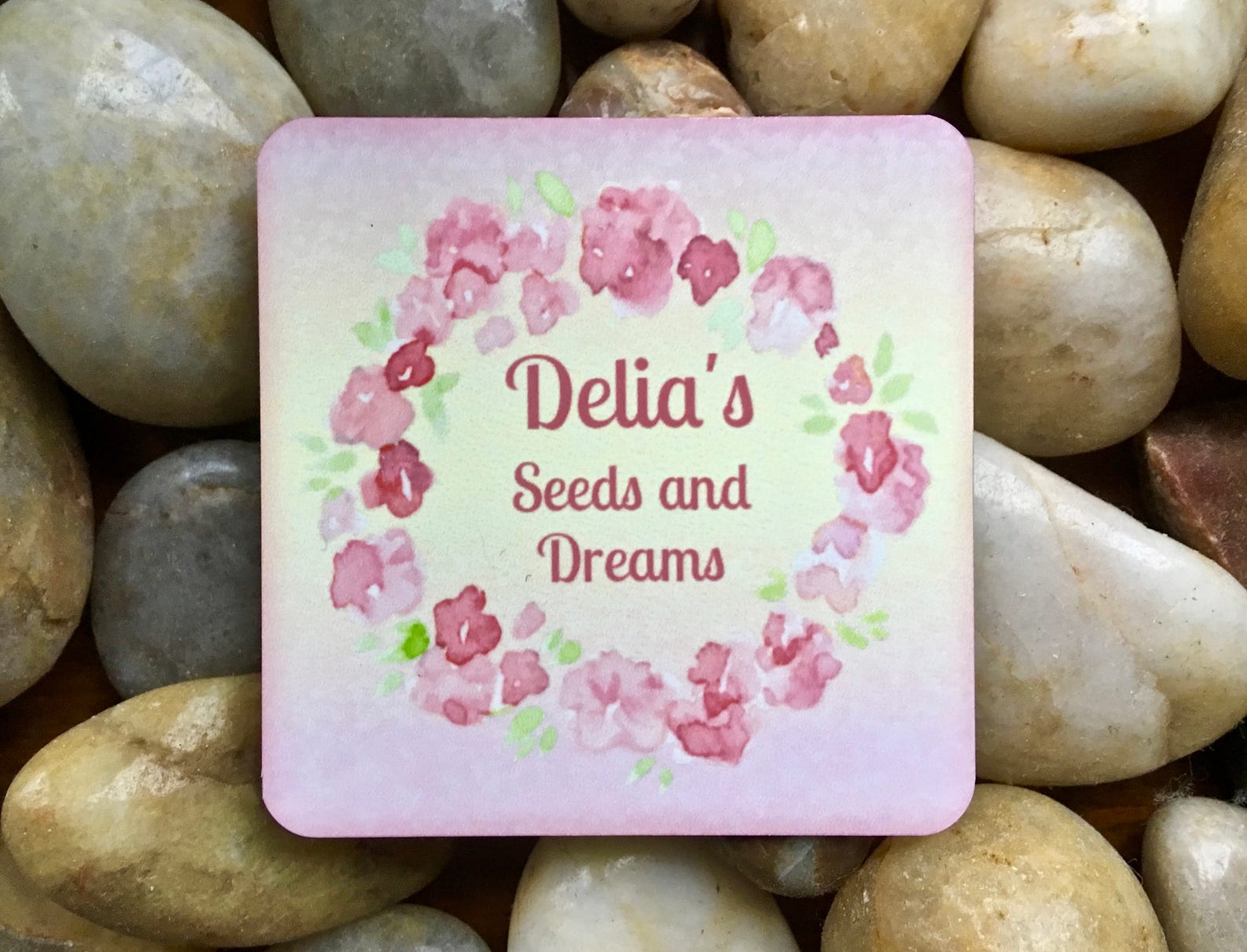 Add Your Own Text to Pink Petal Sign in Wood or Metal - Etsy UK