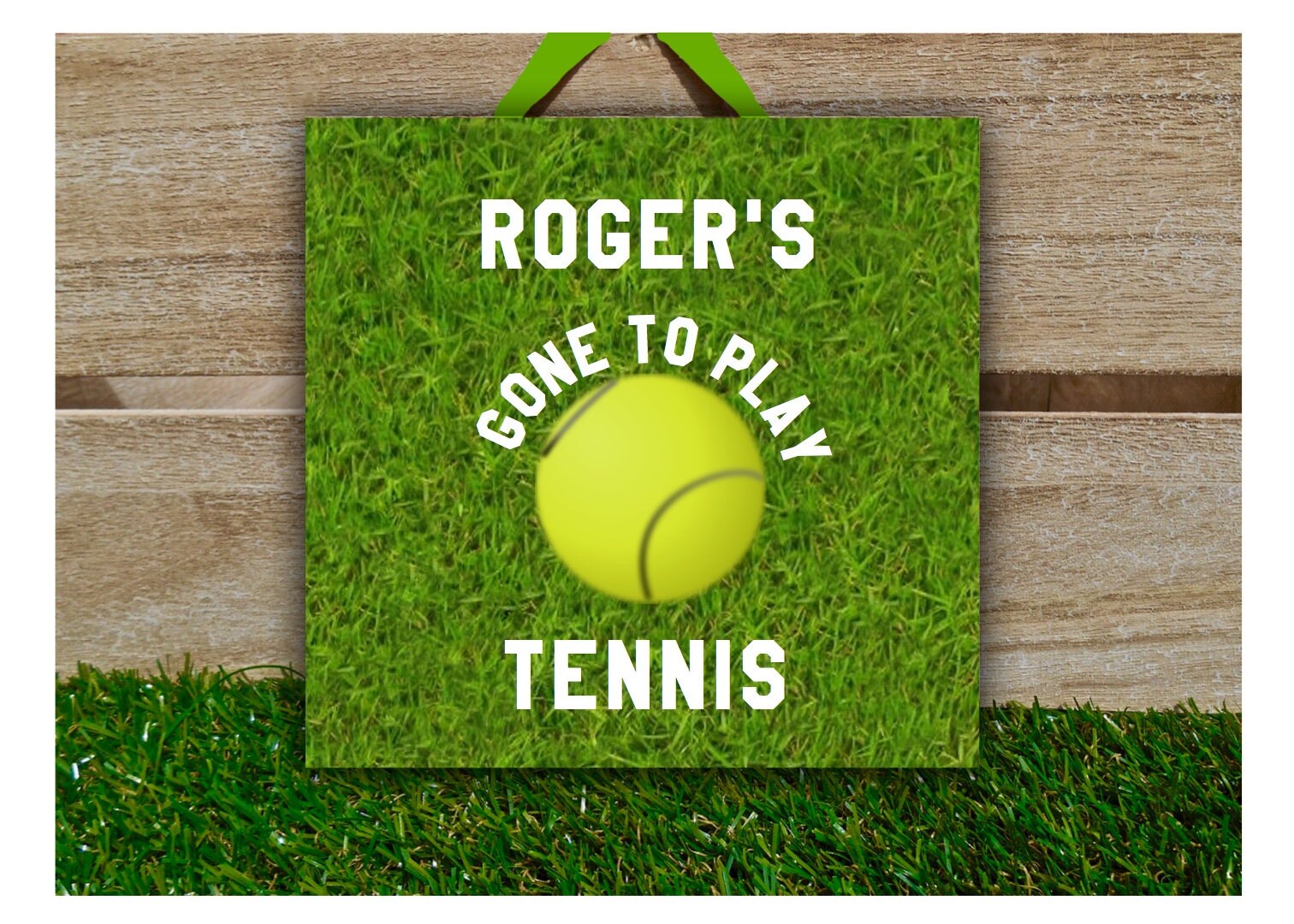 Gone to Play Tennis Sign, With Personalised Option in Wood or Metal - Etsy