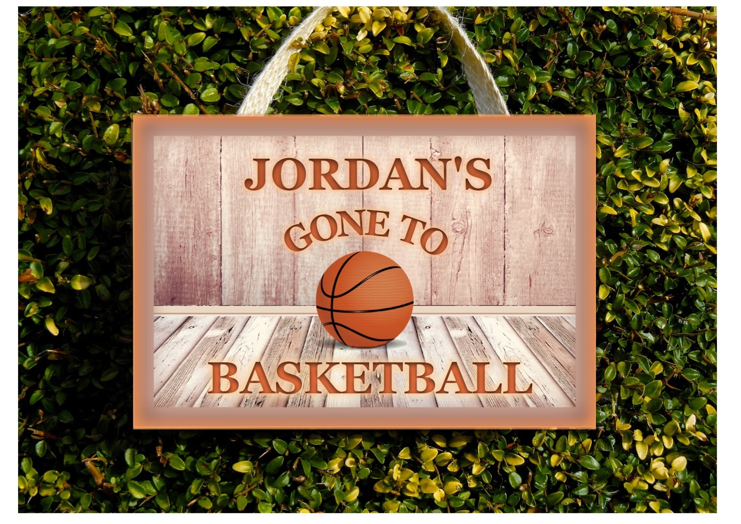 BASKETBALL SIGN: Custom-Made Wood or Metal Personalised Plaque | Etsy