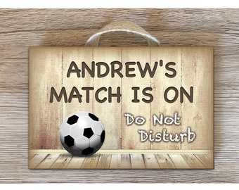Football Match Sign - Etsy