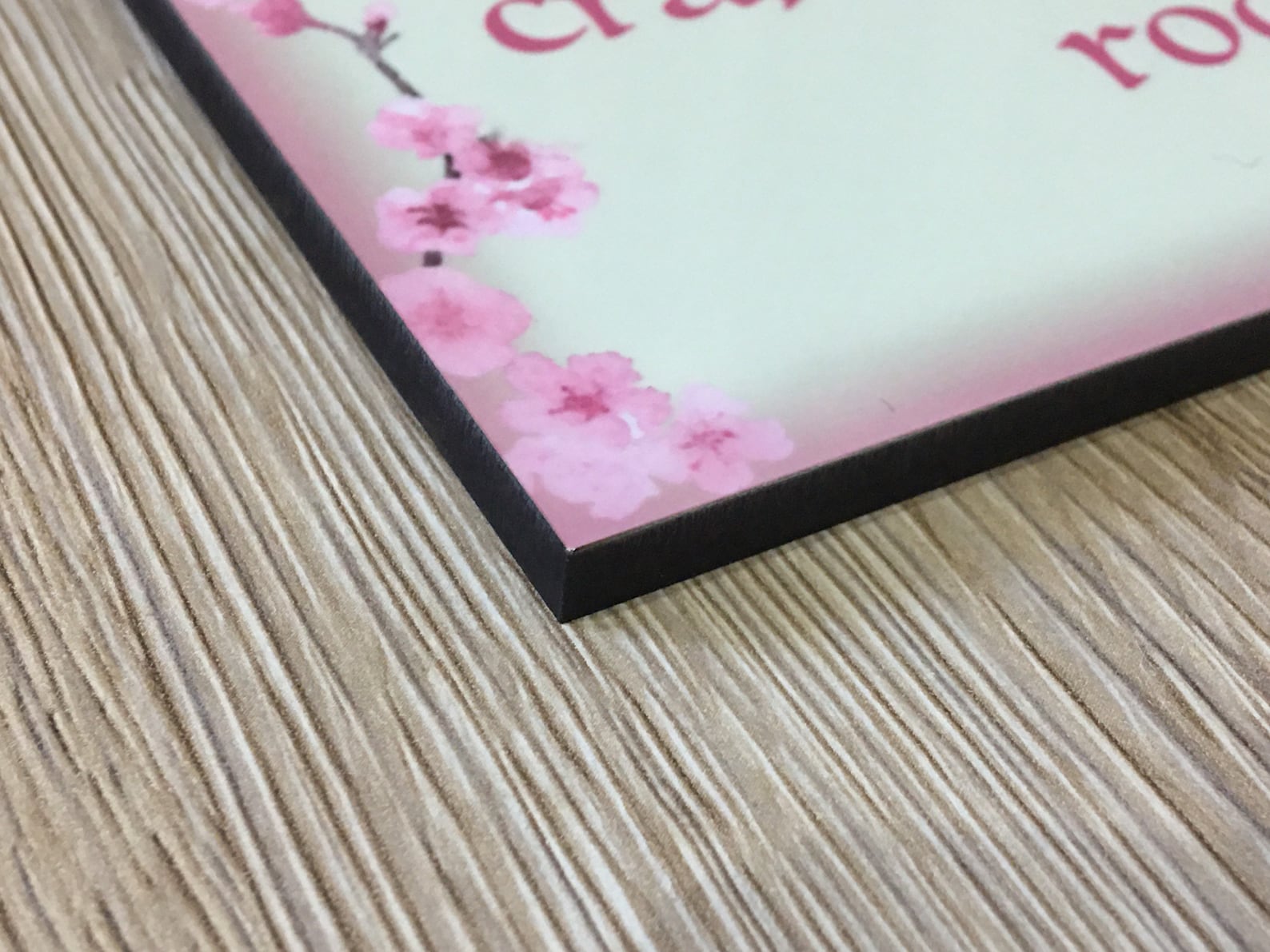 ADD TEXT to Our Cherry Blossom SIGN Personalised Custom Made | Etsy UK