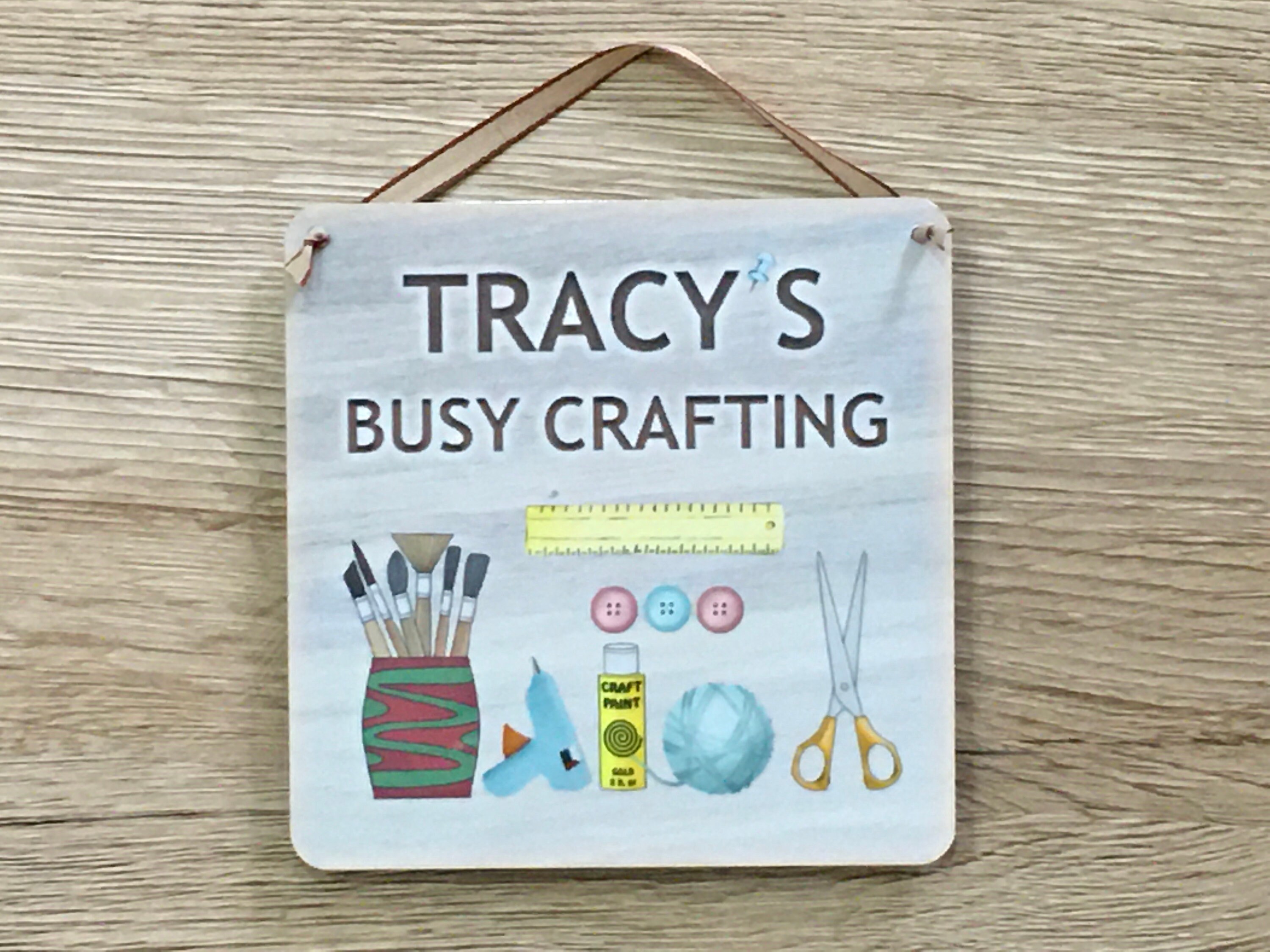 CRAFT ROOM / DRAWING Room Busy Making Hanging Sign Metal or - Etsy UK