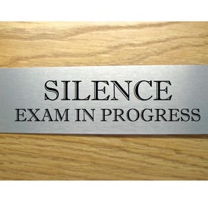 VITAL SIGNS for School or Business: Silence Examinations Silver, Gold ...