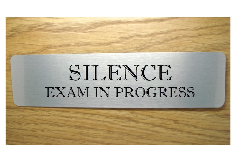 VITAL SIGNS for School or Business: Silence Examinations Silver, Gold ...