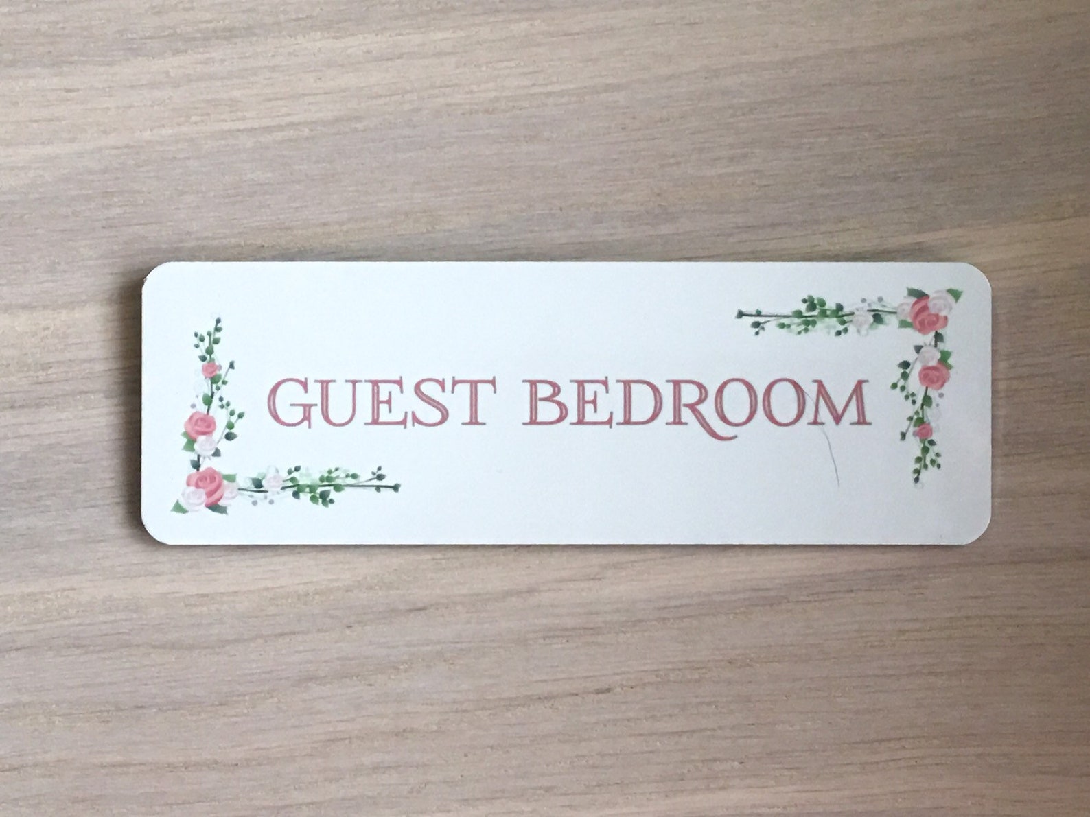 ROSEBUD ROOM or Door Sign: Cottage Chic Floral Design With Add | Etsy ...